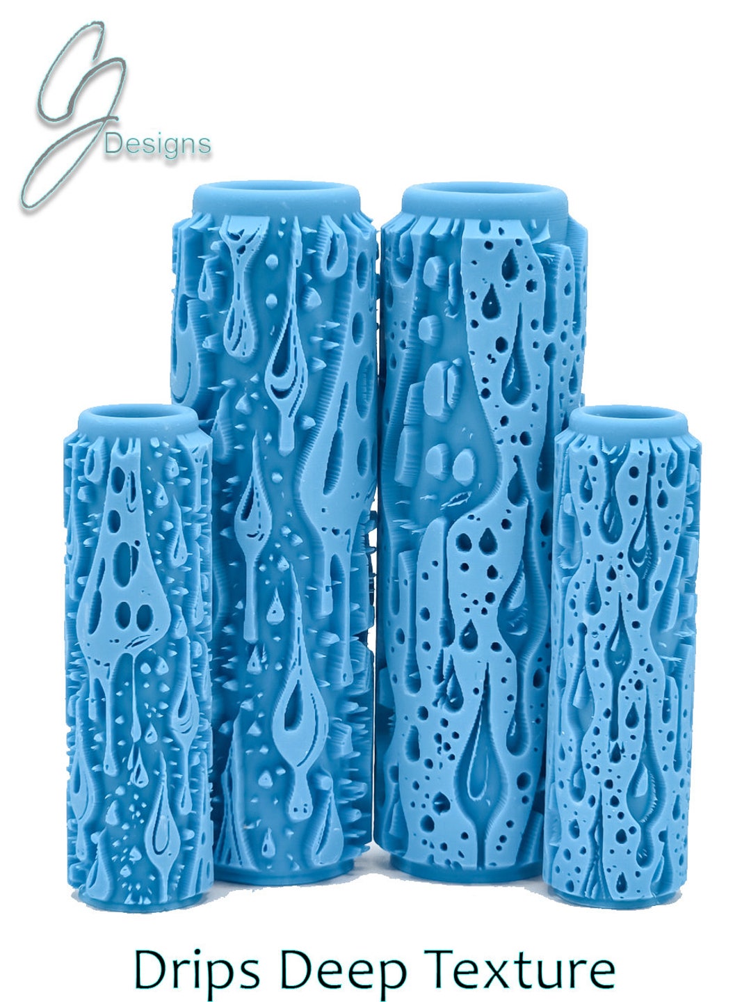 Drips Deep Impression Texture Roller for Polymer Clay - Etsy