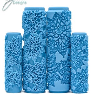 Lacey Flowers Deep Impression Texture Roller - Etsy