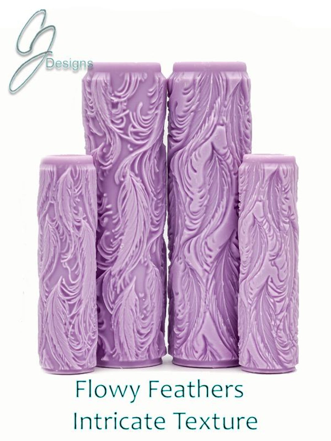 Flowy Feathers Intricate Detail Texture Roller - Etsy