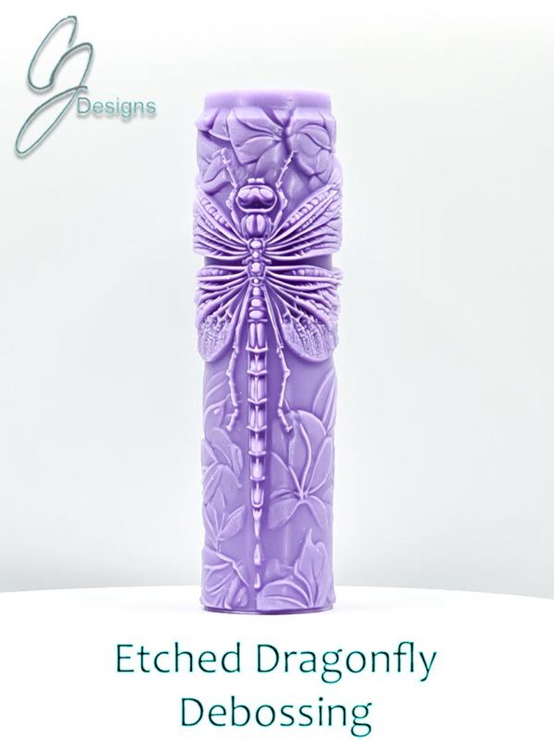 Etched Dragonfly Intricate Detail Texture Roller - Etsy
