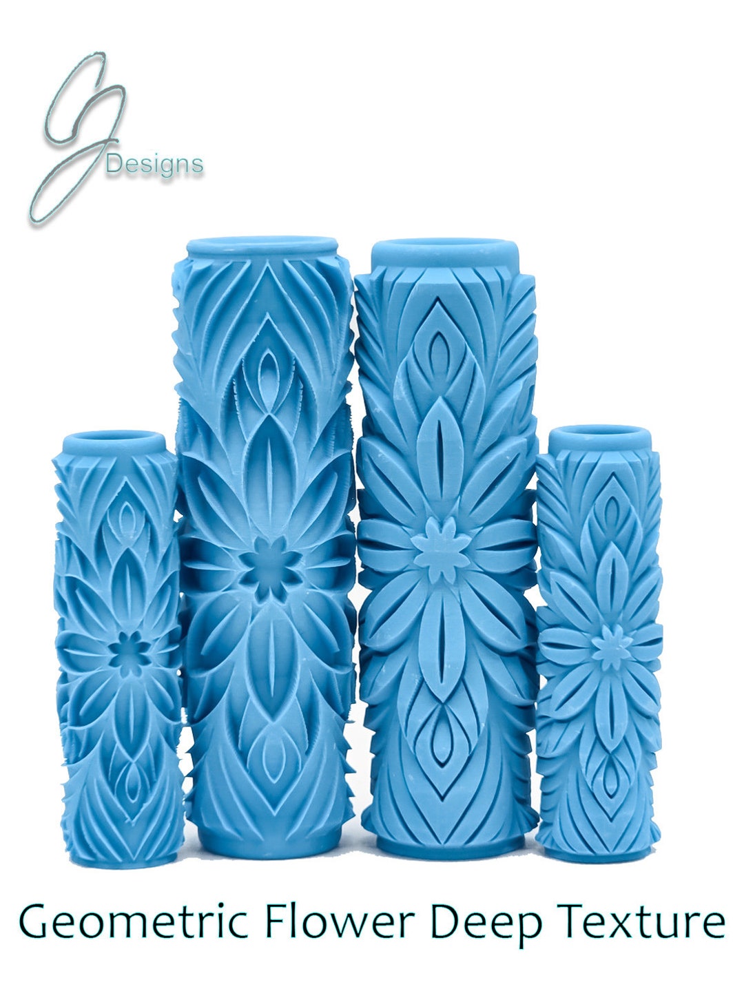 Geometric Flower Deep Impression Texture Roller - Etsy