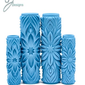 Geometric Flower Deep Impression Texture Roller - Etsy