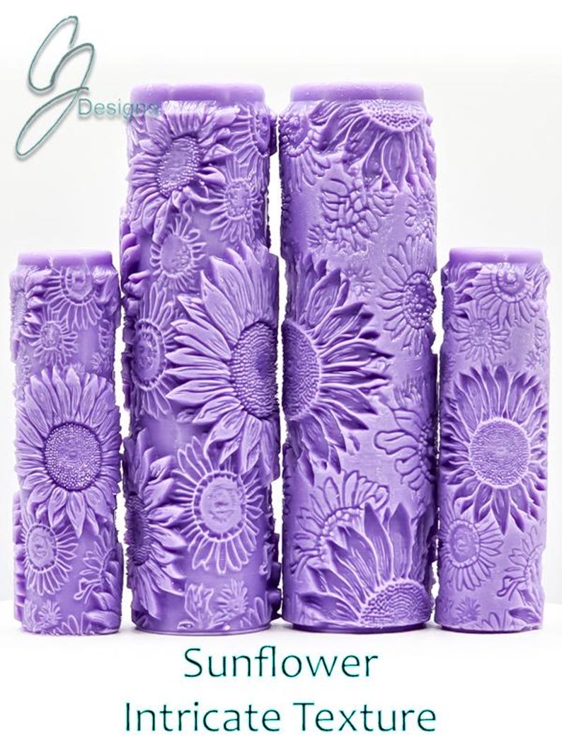 Sunflower Floriculture Collection Intricate Detail Texture Roller - Etsy