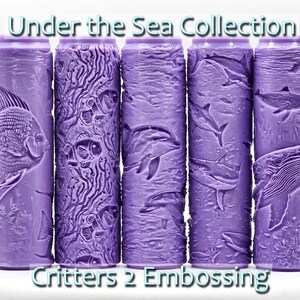 Under the Sea Critters 2 Collection Intricate Detail Texture Rollers - Etsy
