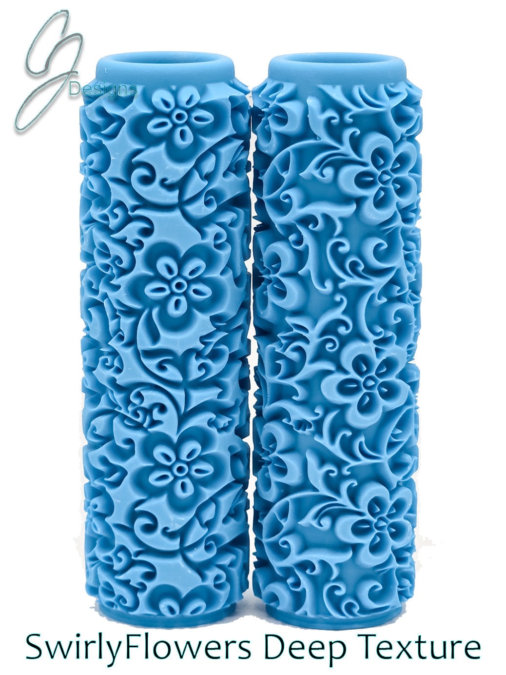 Swirly Flowers Deep Impression Texture Roller - Etsy