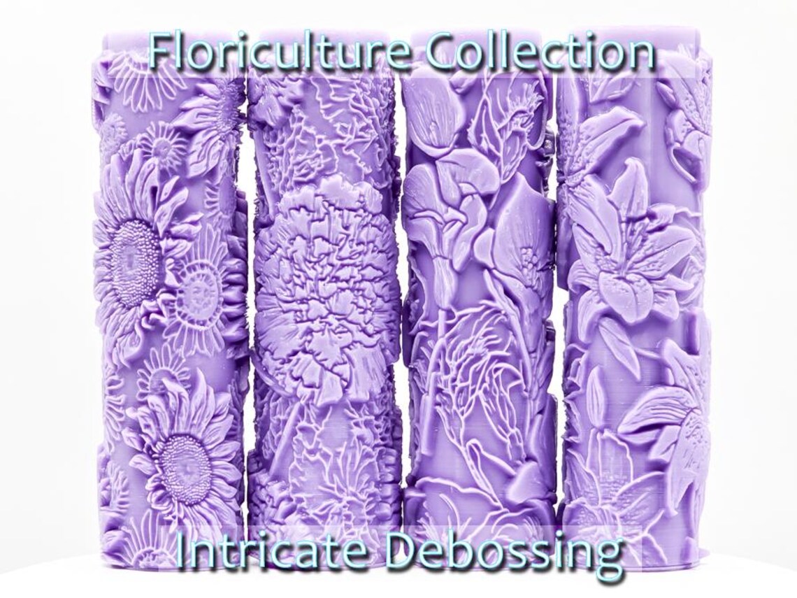Sunflower Floriculture Collection Intricate Detail Texture Roller - Etsy