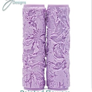 Painted Flowers Intricate Detail Texture Roller - Etsy