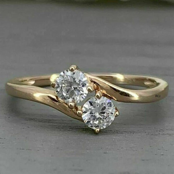 Two Stone Ring - Etsy