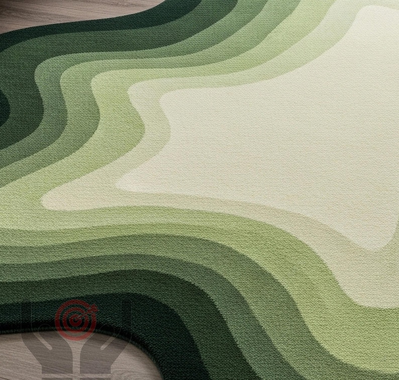 Hand-tufted Franky Wool Wavy Rug: Colourful Modern Accent Rug. - Etsy