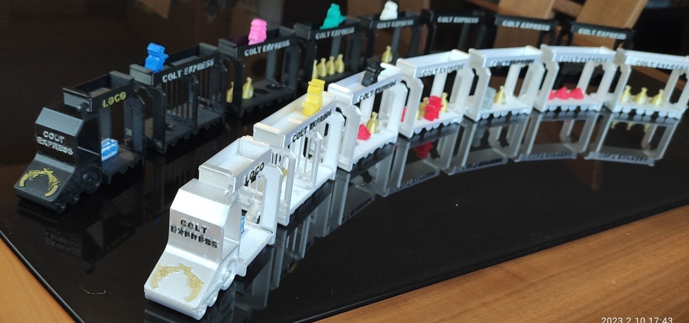 COLT EXPRESS Complete TRAIN in Solid Plastic Clip-on - Etsy