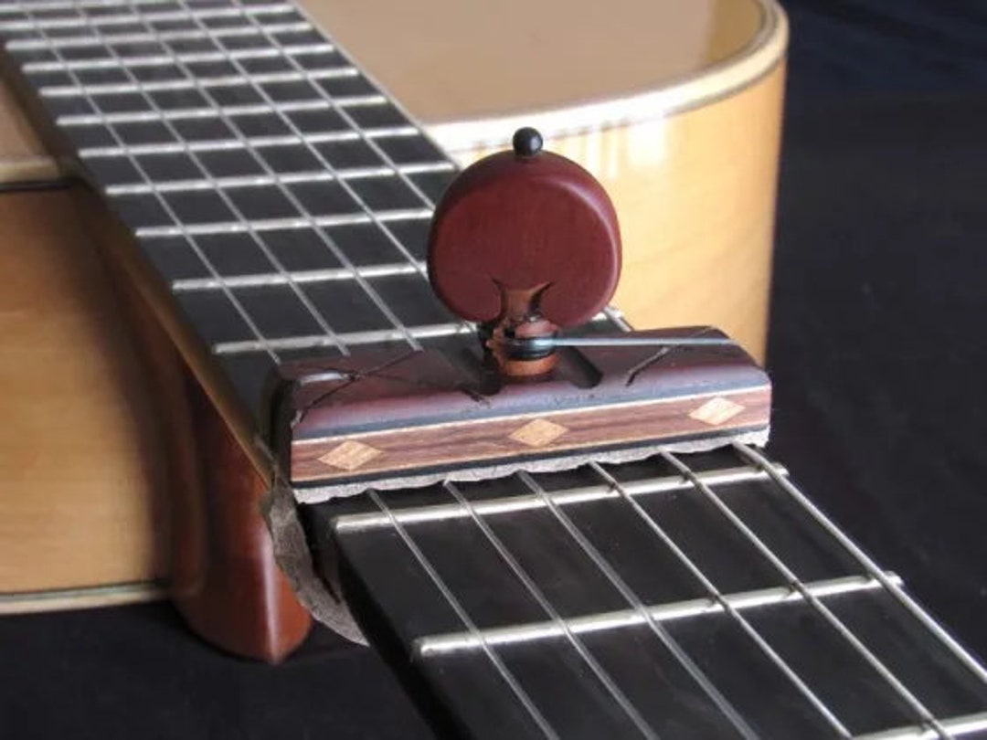 Wooden Capo / Wooden Flamenco Capo With Inlaid Inlay - Etsy