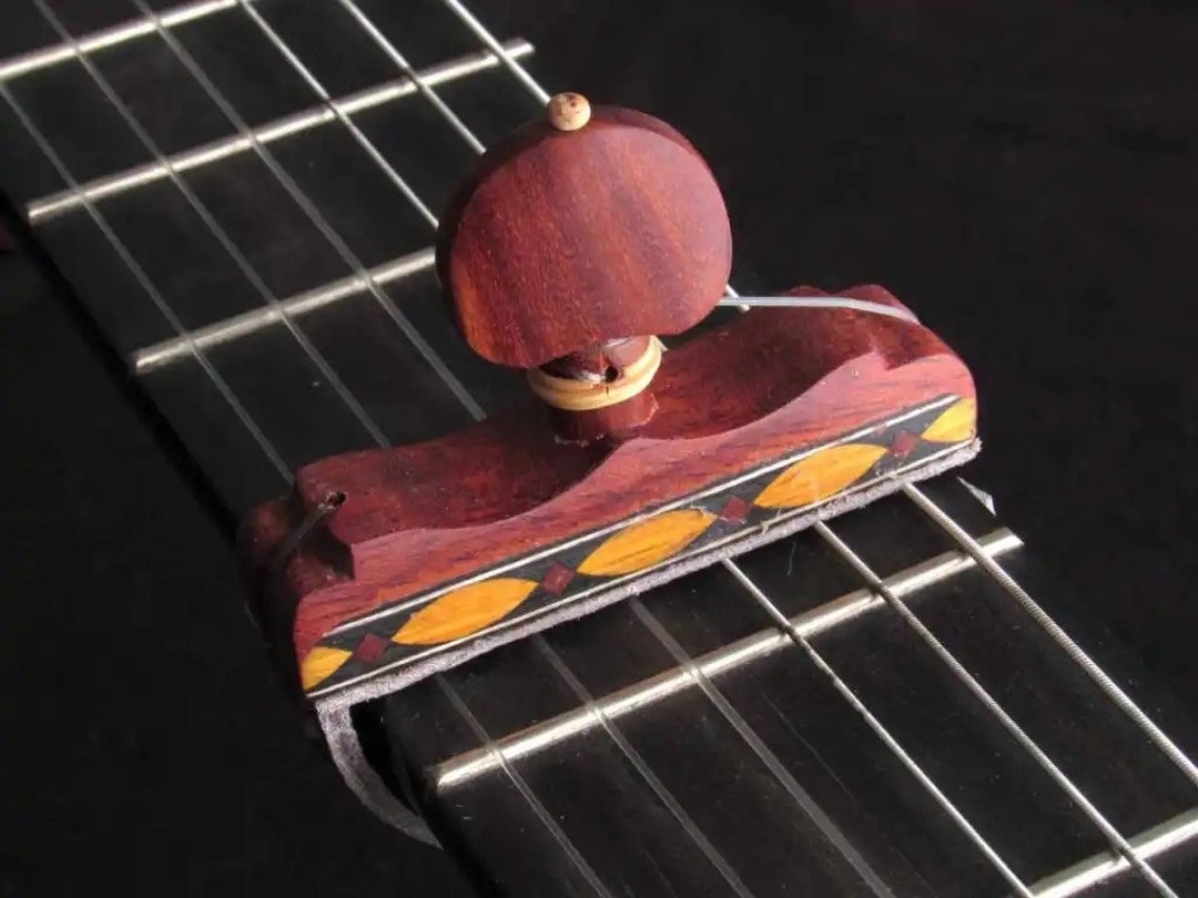 Madagascar Wood Capo/ Flamenco Capo With Inlays - Etsy