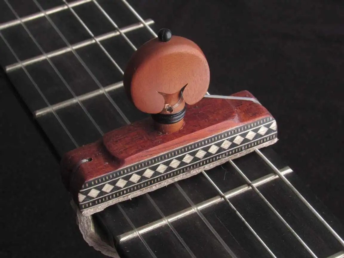 Wooden Capo / Wooden Flamenco Capo With Inlaid Inlay - Etsy