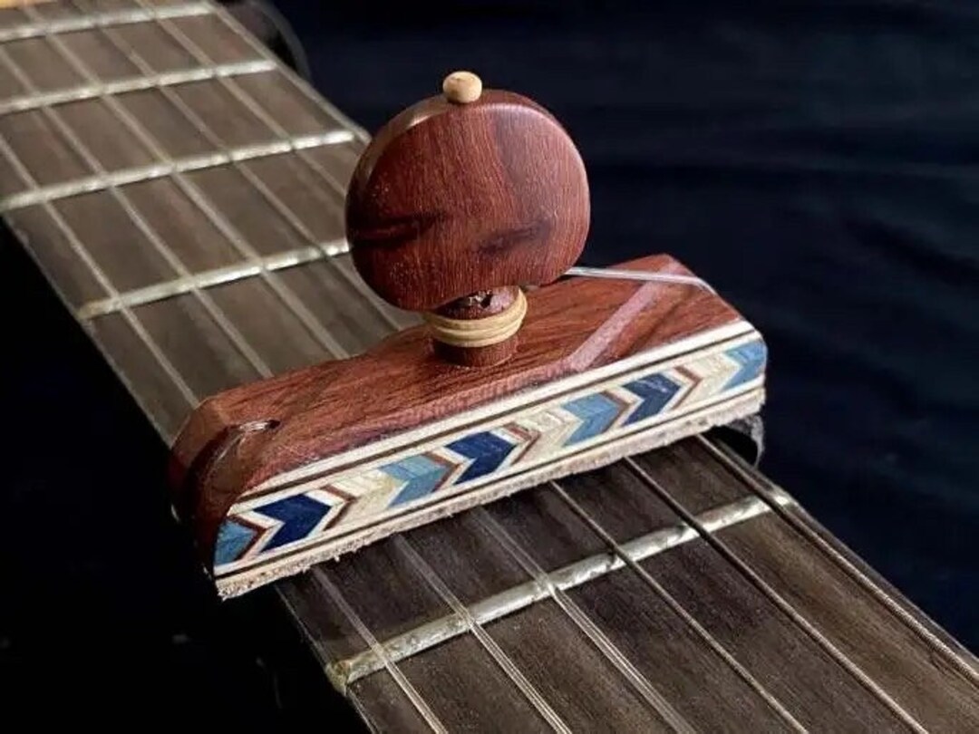 Wooden Capo / Wooden Flamenco Capo With Inlays - Etsy