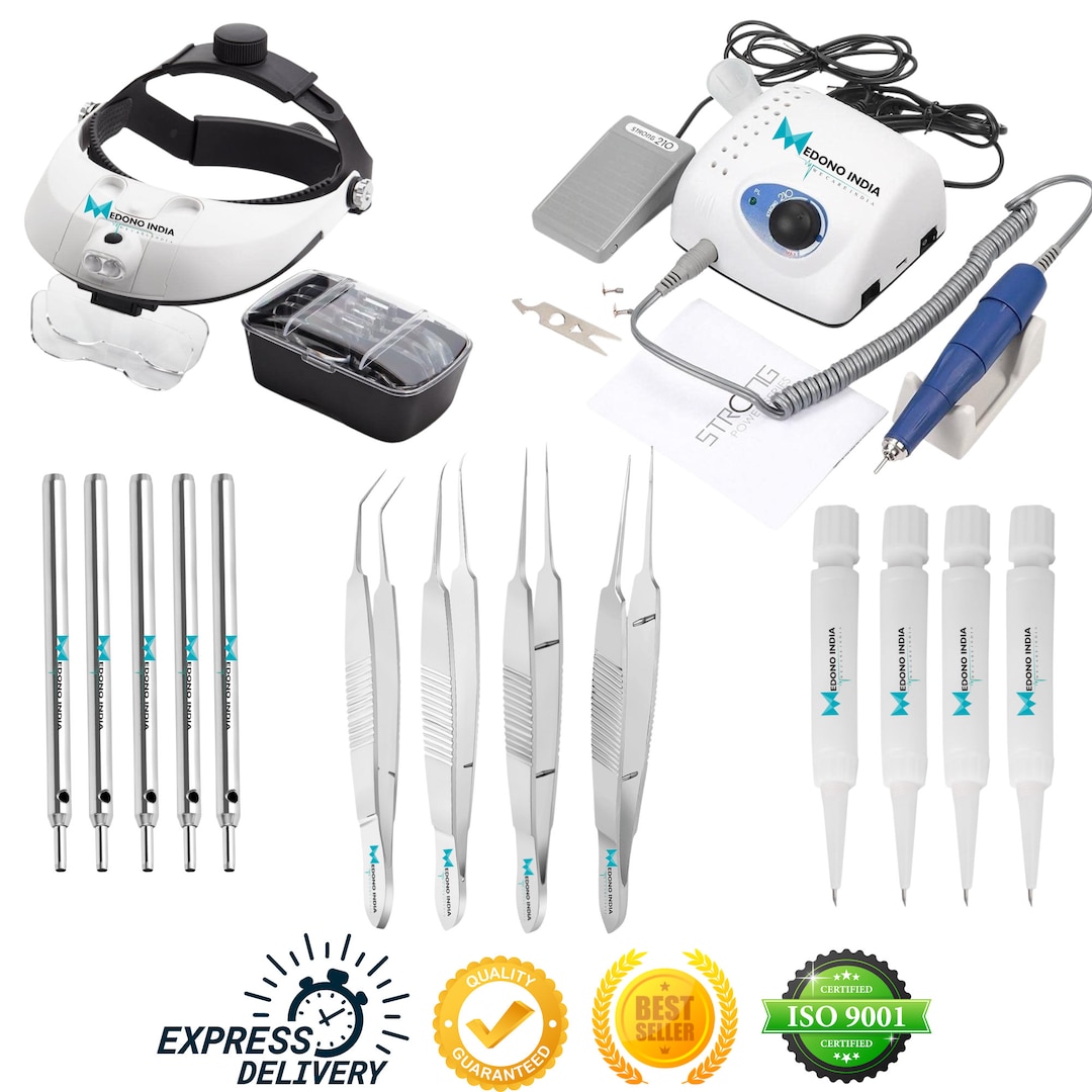 Hair Transplant Kit With Fue Machine Set Micro Motor 4pc Fue - Etsy