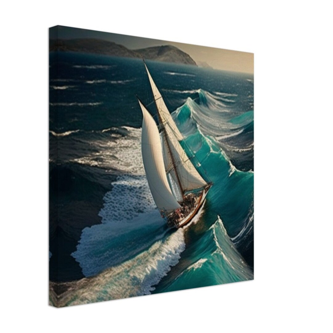 Sailing the Seam on Canvas - Etsy