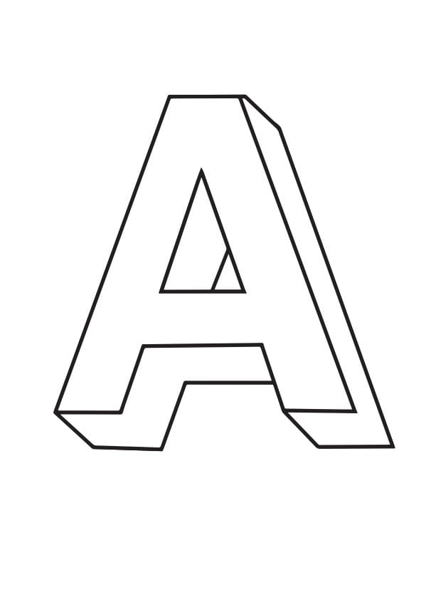 Digital Download ABC Letter Outlines Alphabet Coloring. Design Your Own ...