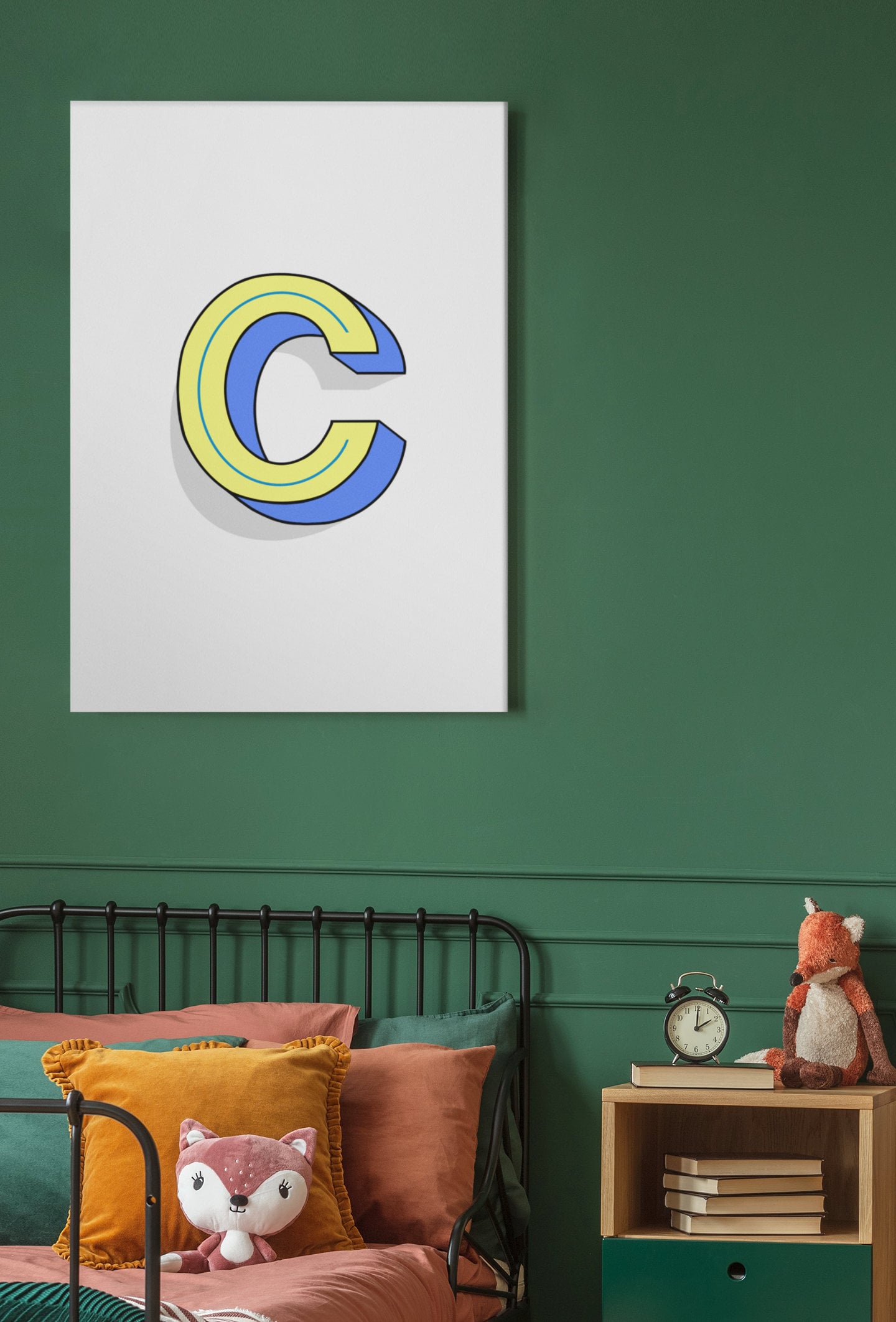 C Letter Printable. Bold Typography. Digital Artwork. Name Print ...