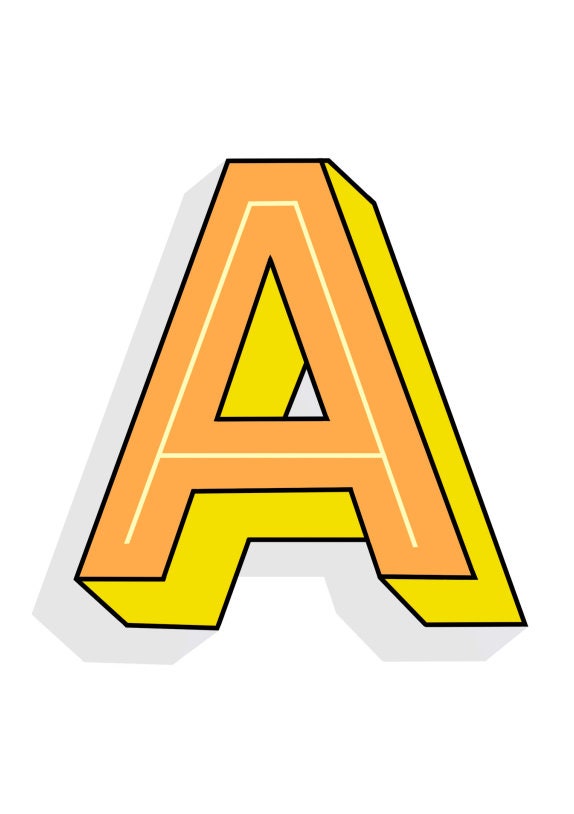 A-Z Letter Bundle two Sets White Background & Colour - Etsy