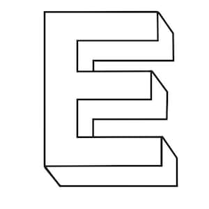 Digital Download ABC Letter Outlines Alphabet Coloring. Design Your Own ...