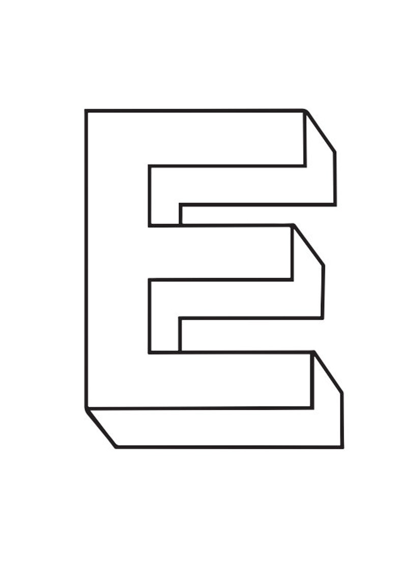 Digital Download ABC Letter Outlines Alphabet Coloring. Design Your Own ...