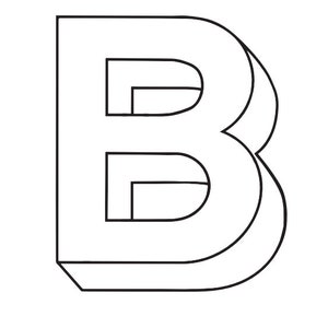 Digital Download ABC Letter Outlines Alphabet Coloring. Design Your Own ...