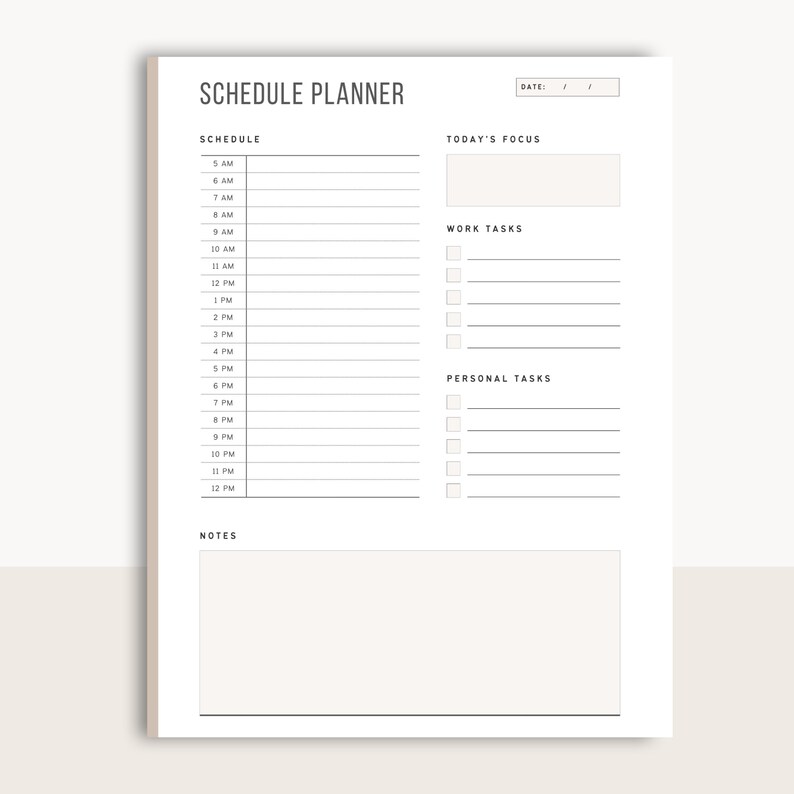 Printable Planner Bundle | Neutral Planner | Habit Tracker | Daily ...