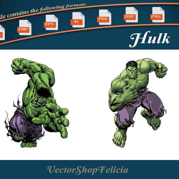 Hulk Vector - Etsy