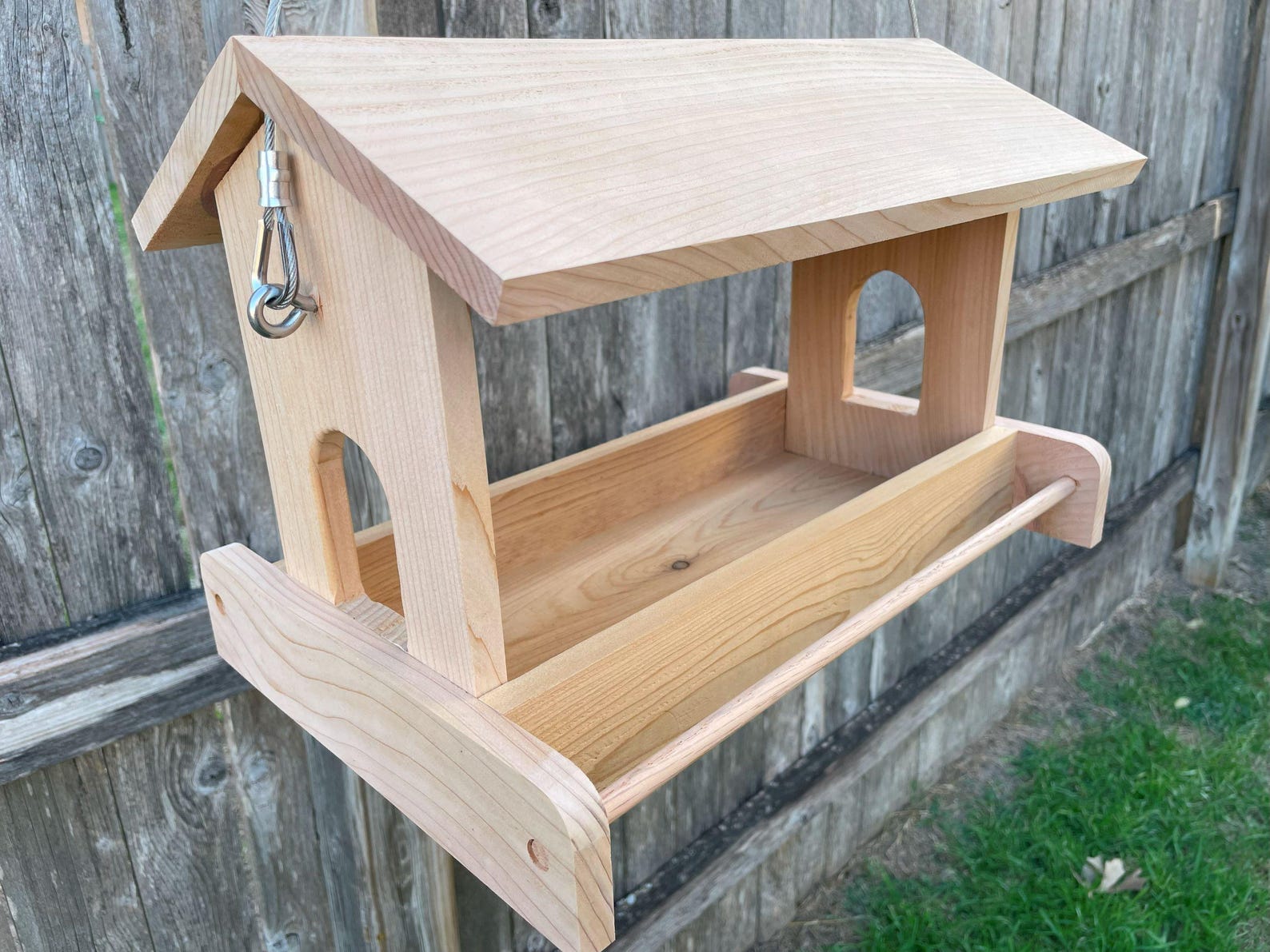 Large, Handmade Fly Through Feeder With High Capacity Seed Tray - Etsy