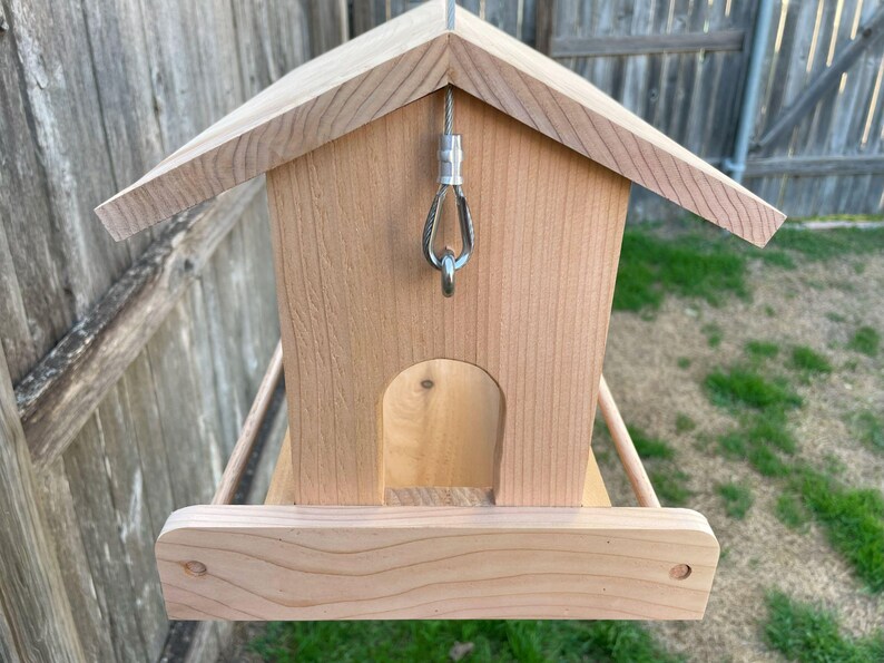 Large, Handmade Fly Through Feeder With High Capacity Seed Tray - Etsy