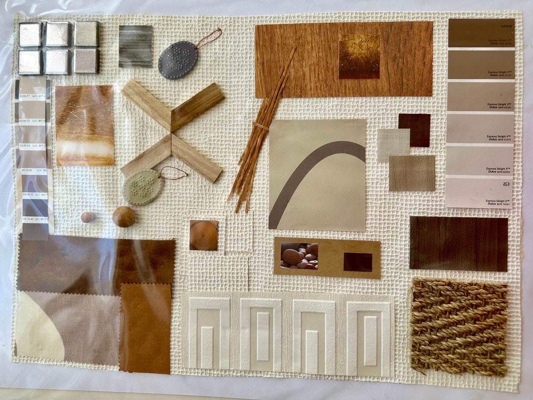 Handmade Boards of Interior Design Projects. Placed in Black Case. 10 ...