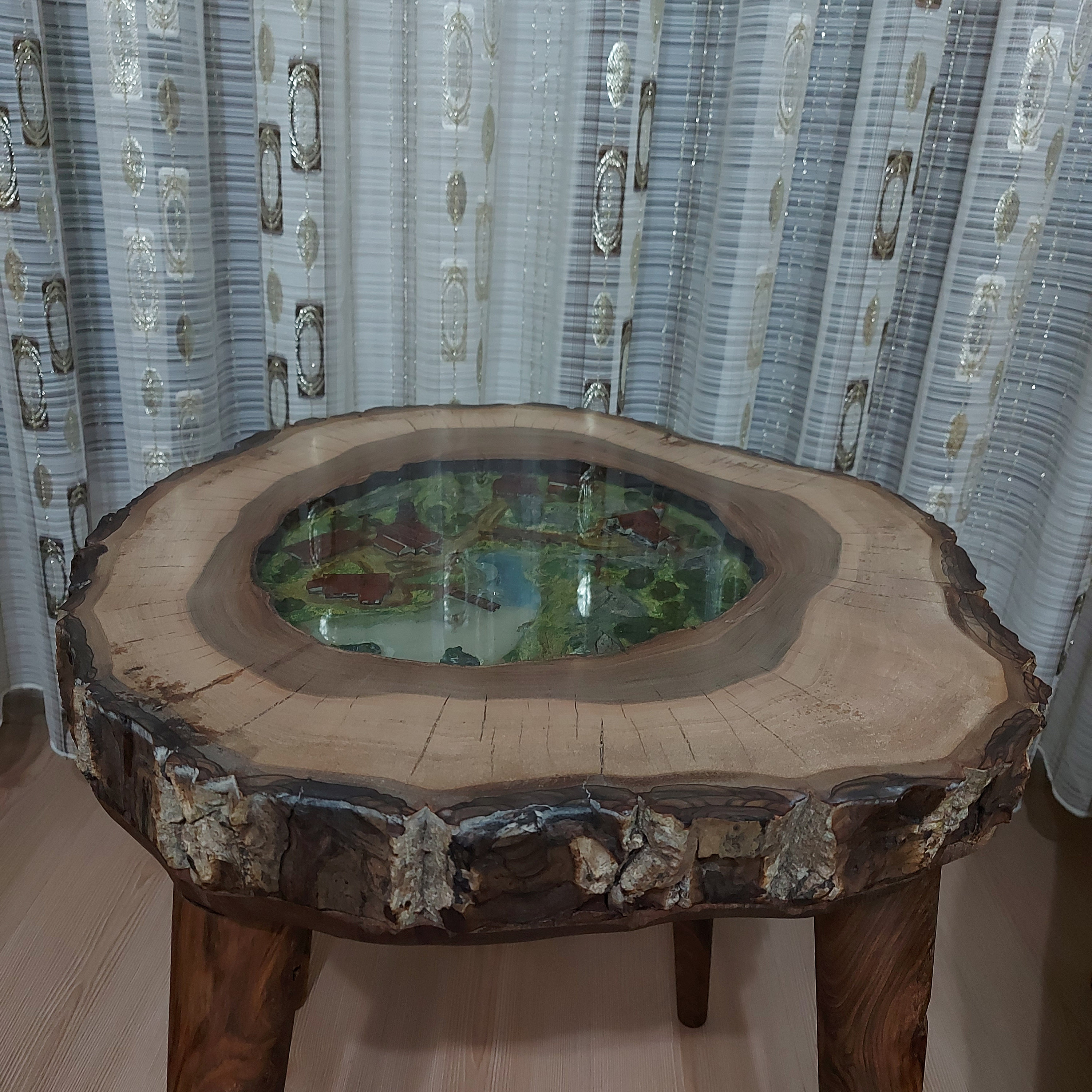 Diorama Walnut Tree Log Coffee Table 3D - Etsy