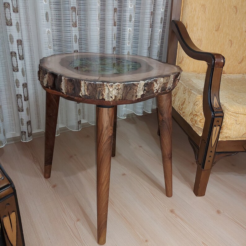 Diorama Walnut Tree Log Coffee Table 3D - Etsy