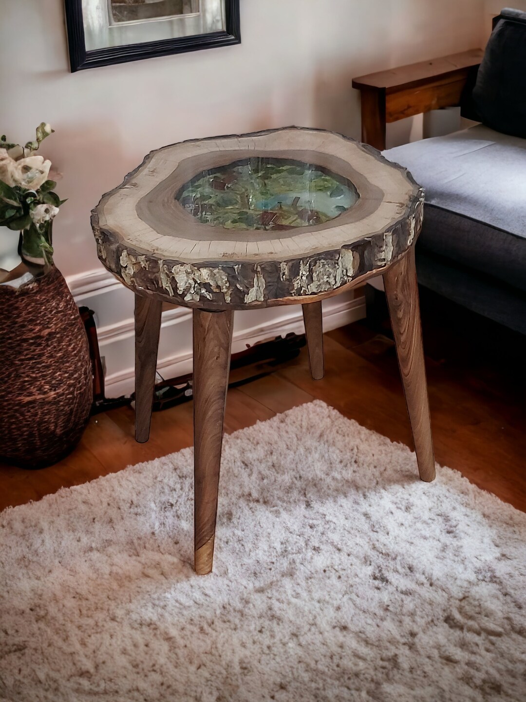 Diorama Walnut Tree Log Coffee Table 3D - Etsy