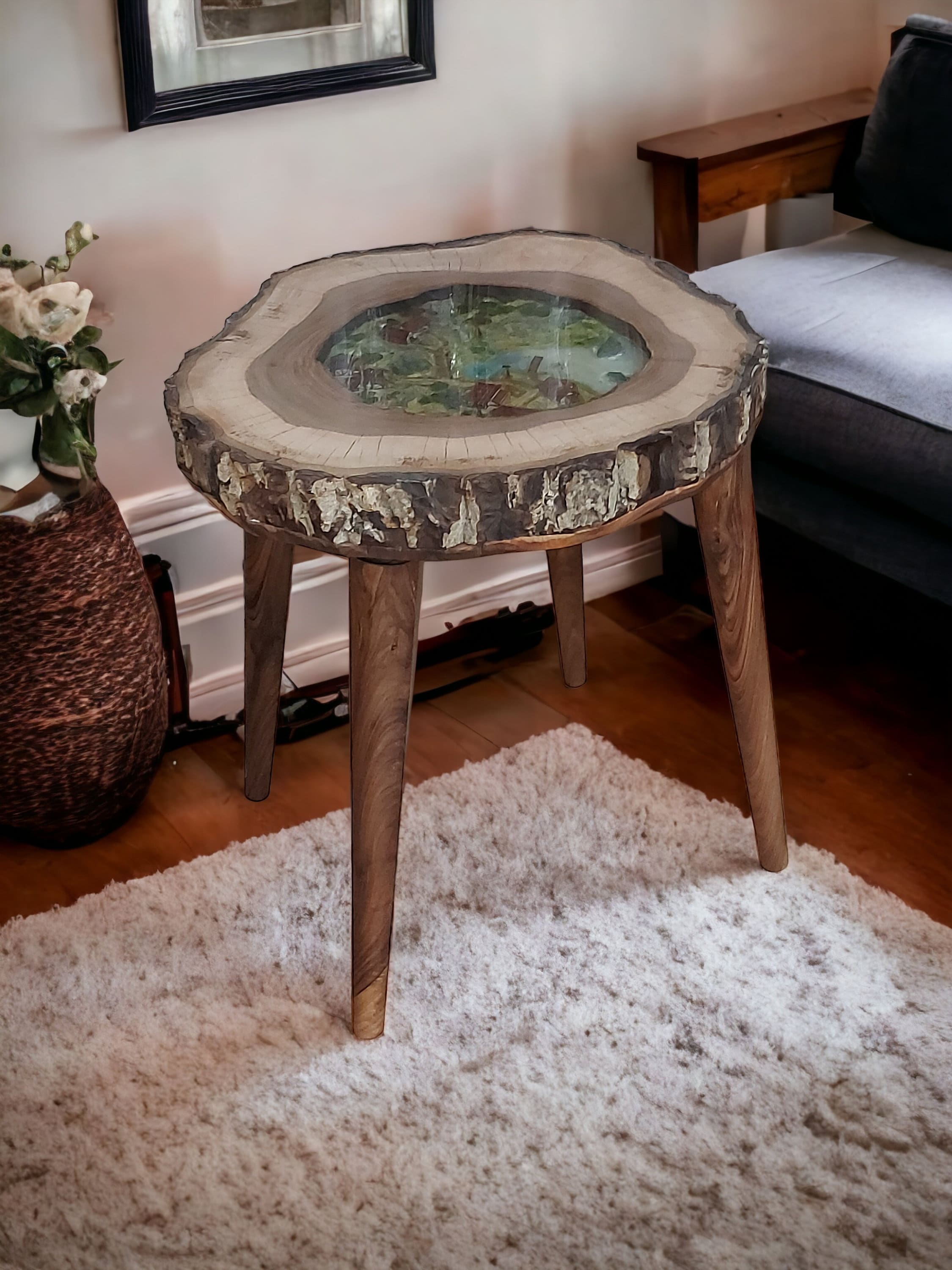 Diorama Walnut Tree Log Coffee Table 3D - Etsy
