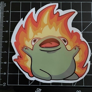 Arson Frog Sticker // Frog Meme Stickers, Frog Sticker for Luggage ...