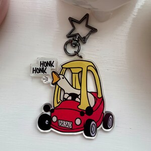 Goose Road Rage Keychain // Meme Goose Keychain, Goose Keyring, Goose ...