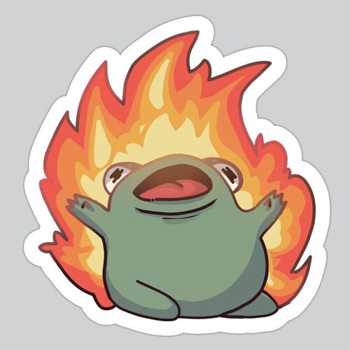 Arson Frog Sticker // Frog Meme Stickers Frog Sticker for - Etsy UK
