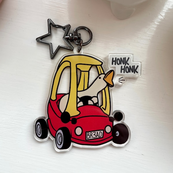 Goose Meme Keychain - Etsy