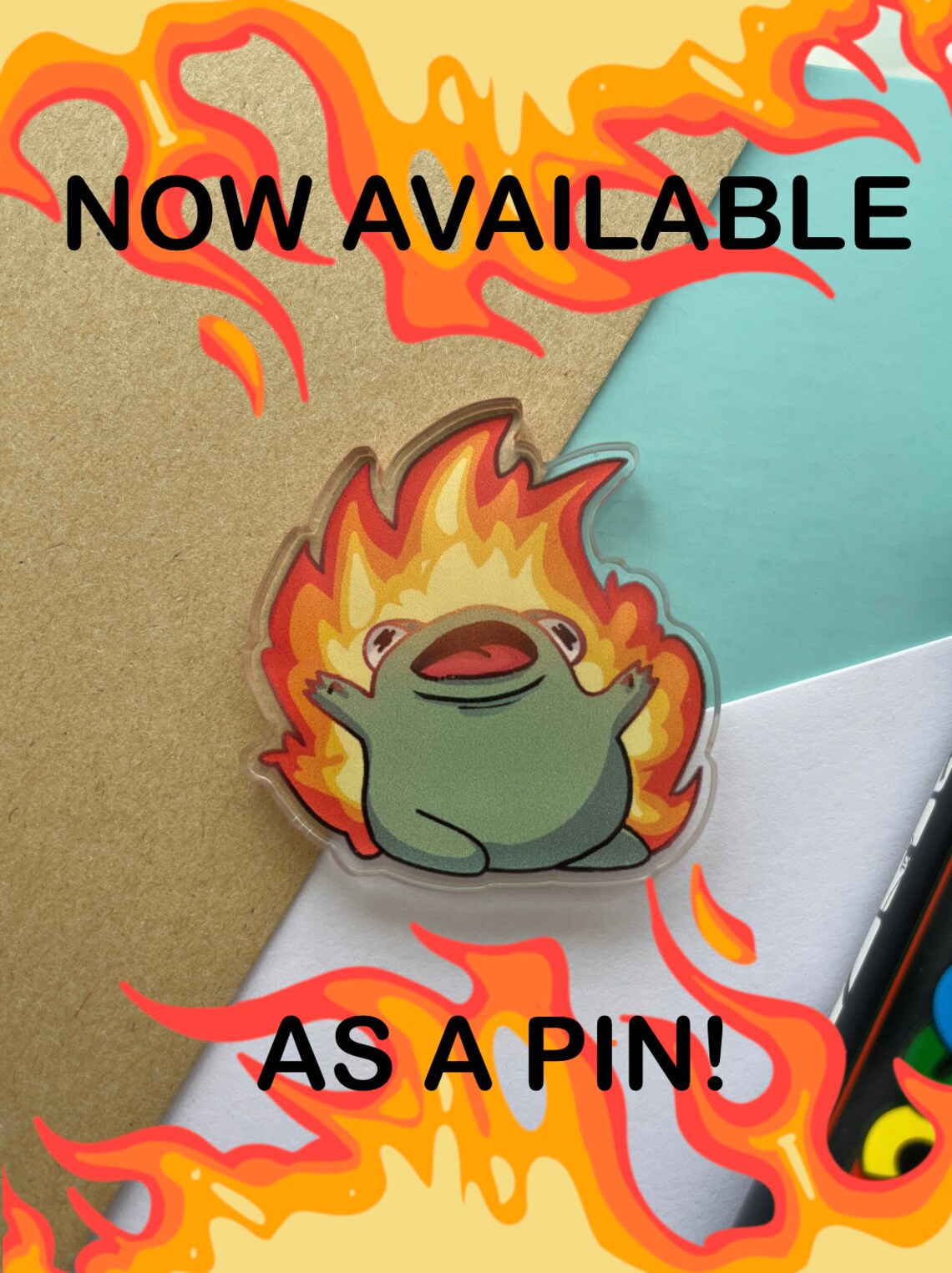 Arson Frog Sticker // Frog Meme Stickers, Frog Sticker for Luggage ...