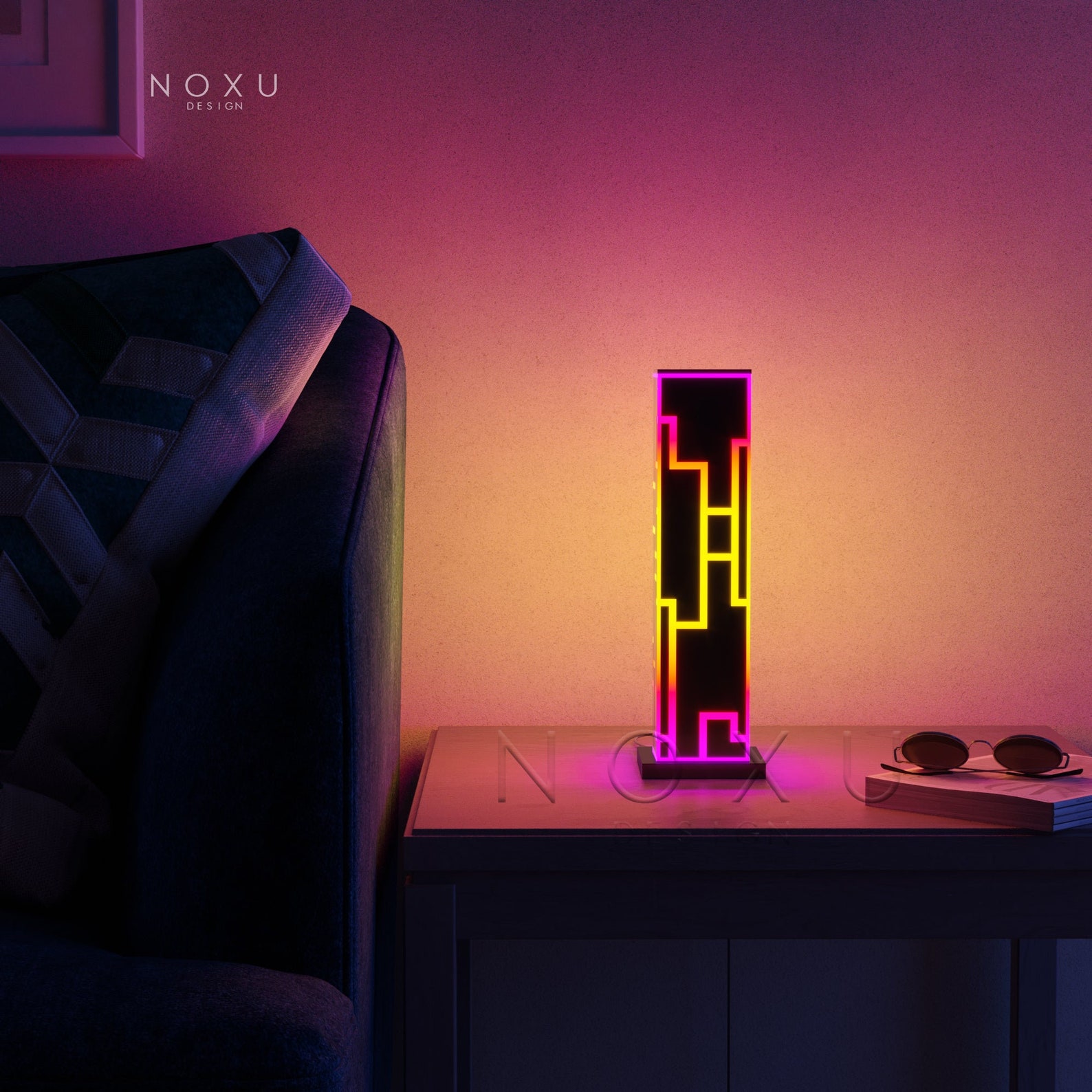 Futuristic Galactic Style Desk Lamp Acrylic Light Decor LED - Etsy