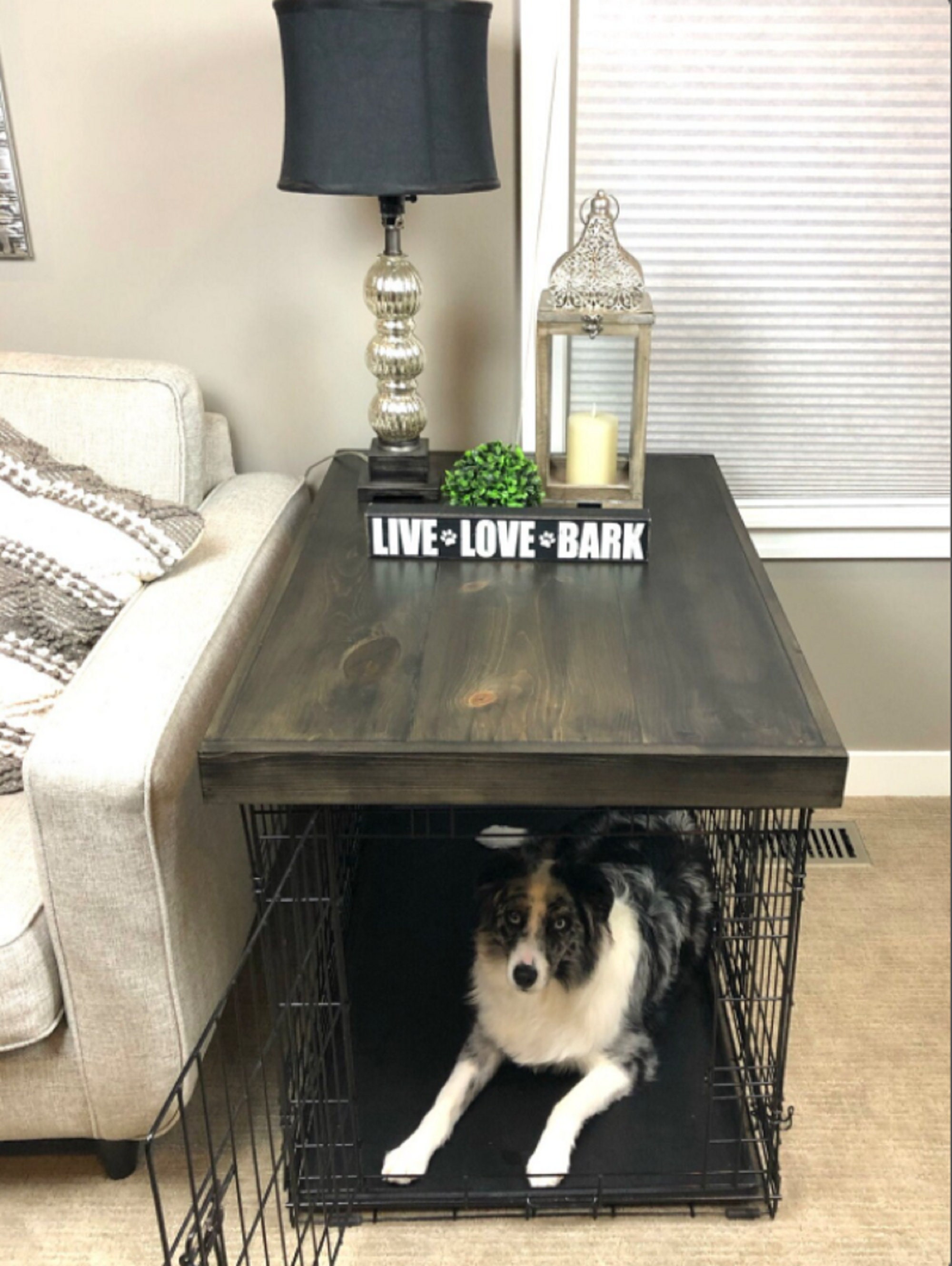 Dog Crate Topper, Dog Crate Cover, Crate Topper, Dog Crate Table Top ...