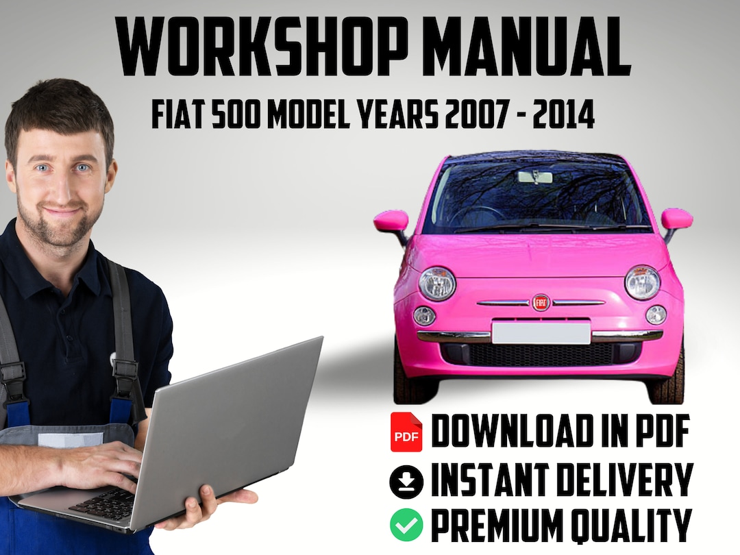 Official Factory Workshop Service Repair Car Fix Manual Fiat 500 Model ...