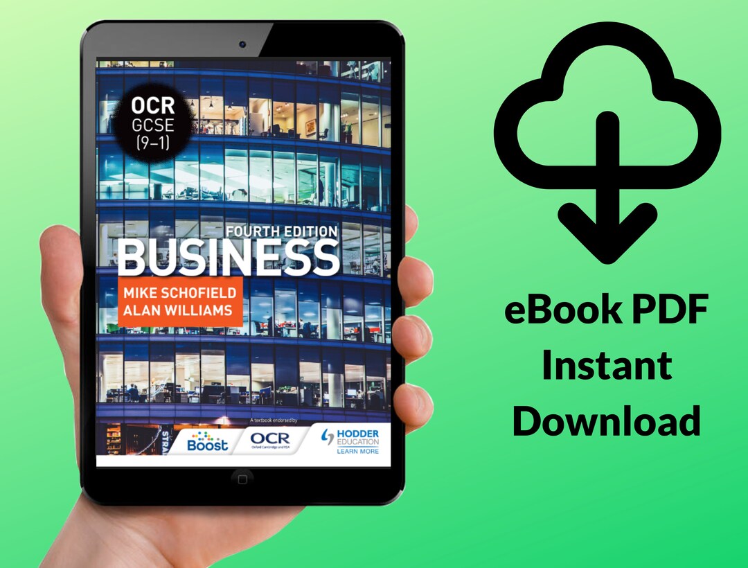 Textbook Pdf Ocr Gcse 9 1 Business Fourth Edition Schoolbook Ebook Etsy