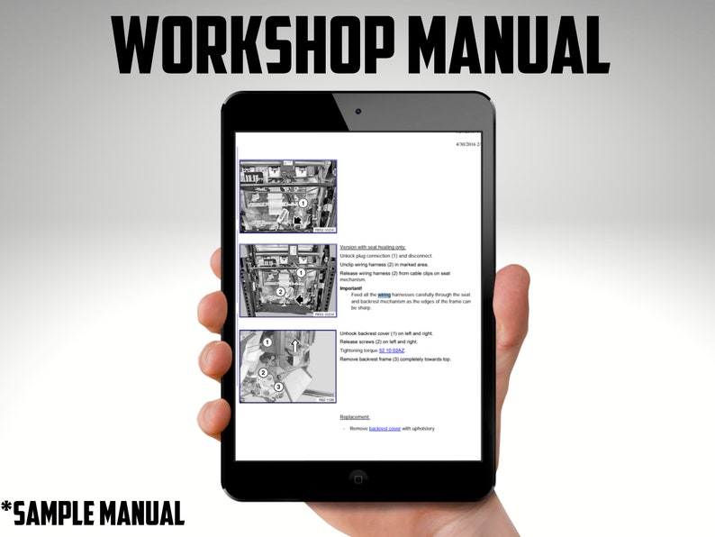 Official Factory Workshop Service Repair Car Fix Manual Mazda 3 BM / BN ...
