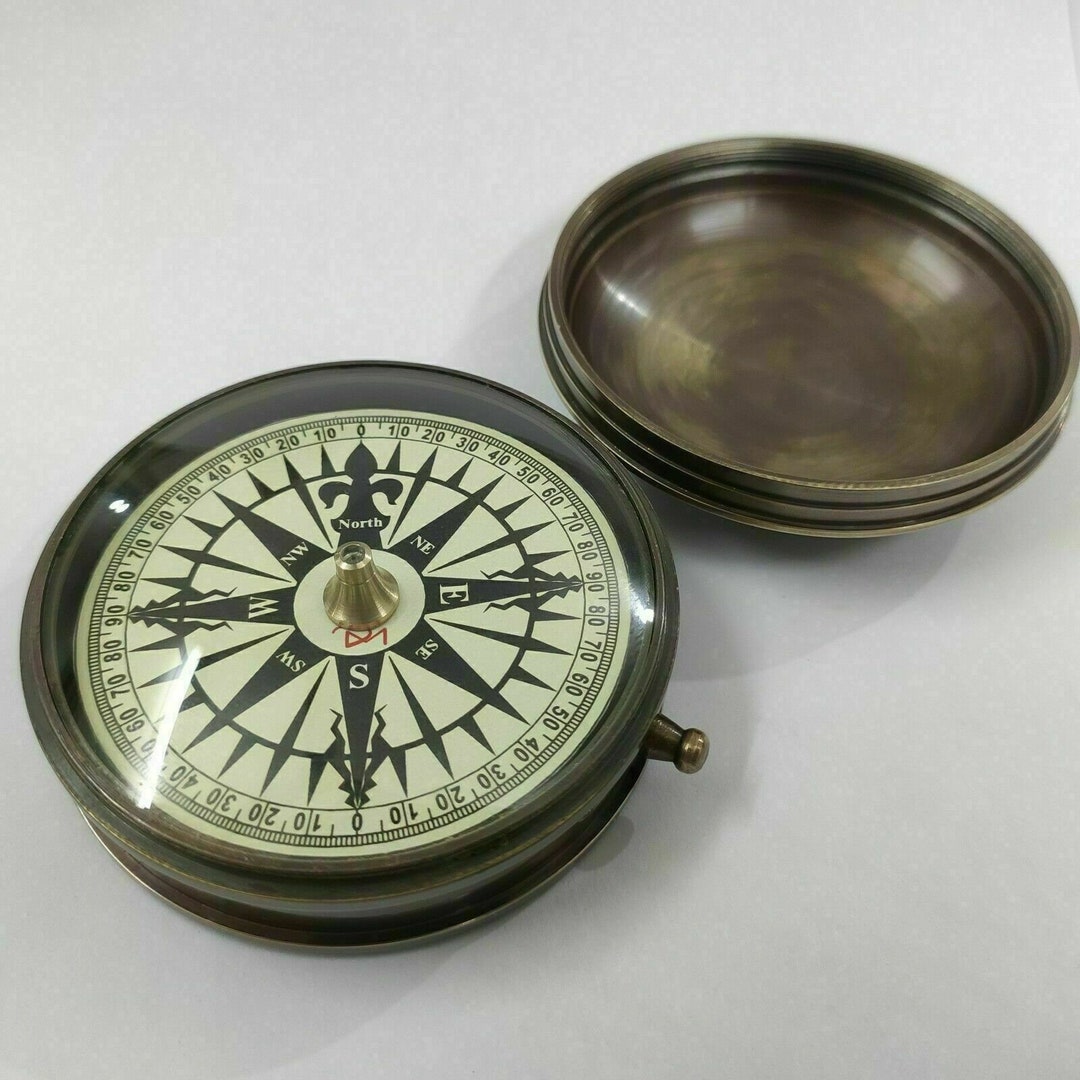 Nautical Brass Float Dial Compass Vintage Collectible Gift - Etsy