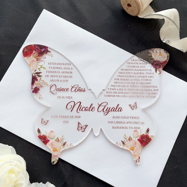 Butterfly Invitation - Etsy