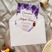 Lavender Froral Acrylic Quinceañera Invitation Violet Sweet - Etsy