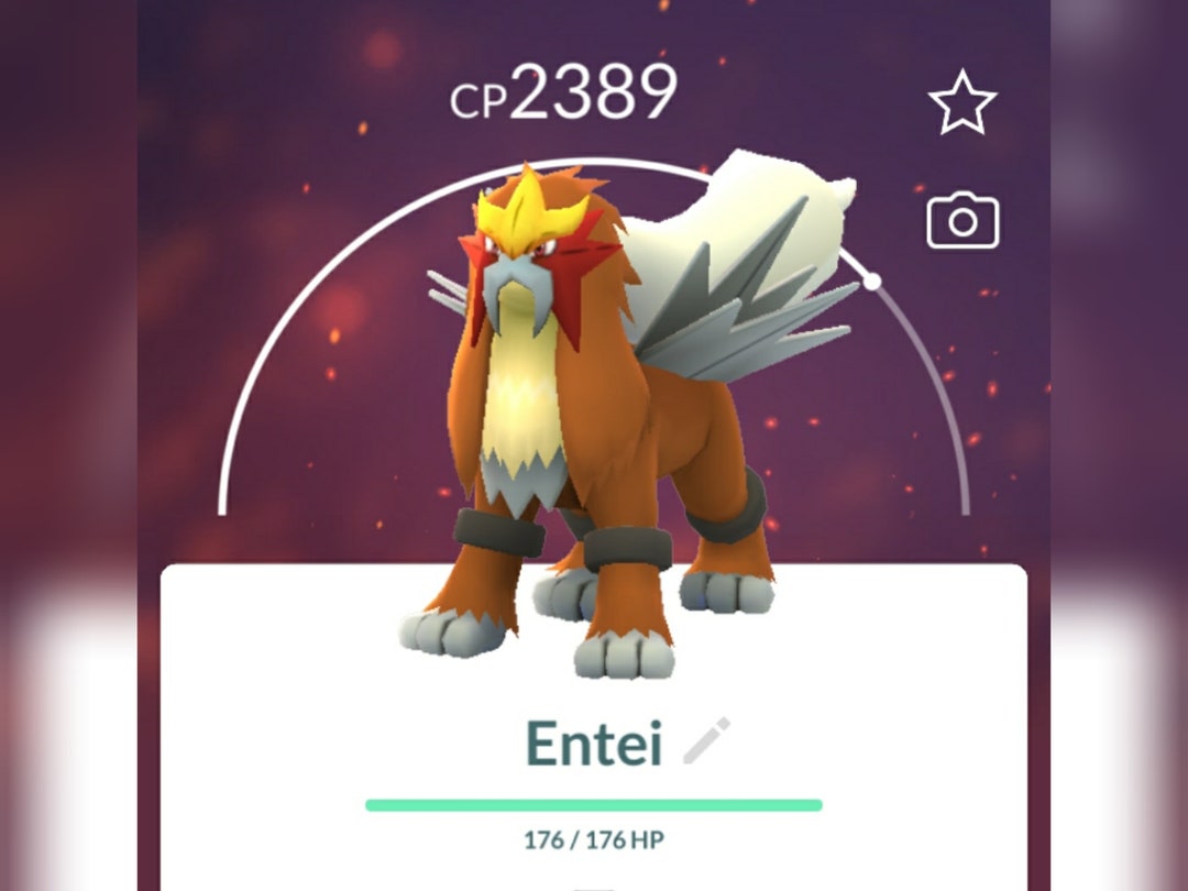 Entei From Johto Region Legendary Pokemon. Registered Trade or - Etsy
