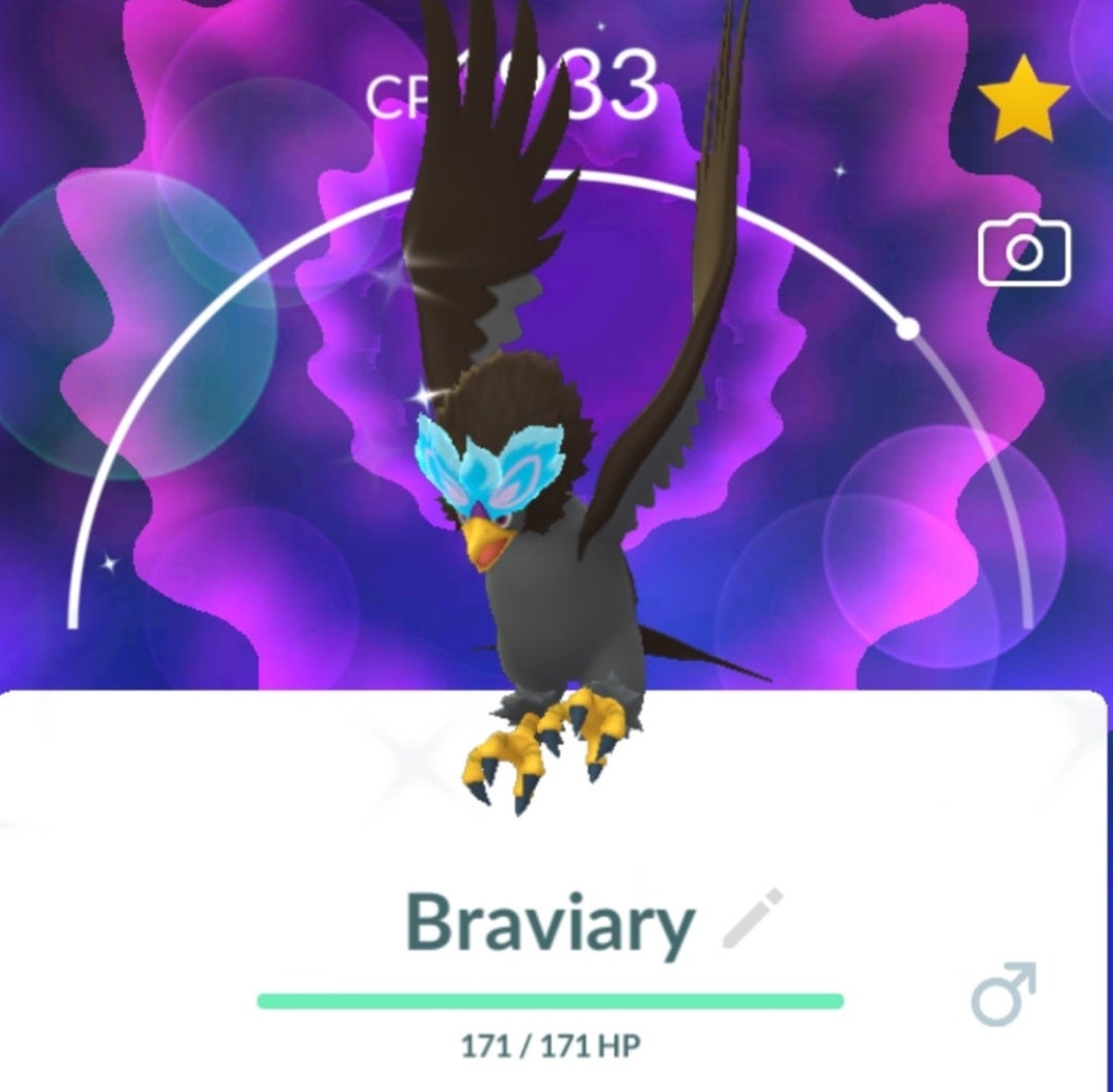 Braviary Hisui Form Shiny Rare Pokemon for Pokemon Go. Registered Trade ...